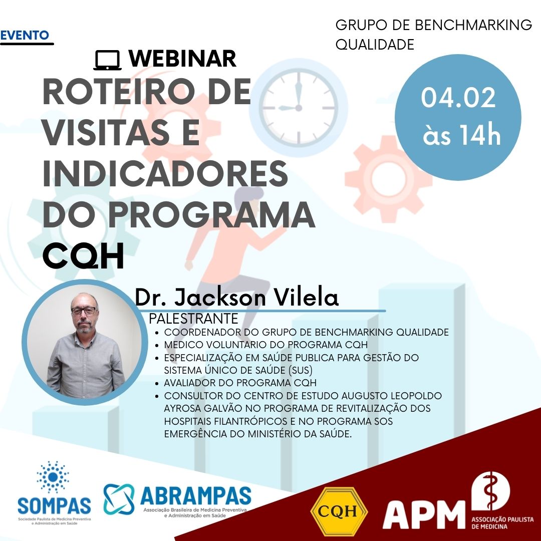 Webinar GB Qualidade – Roteiro de Visita e Indicadores do Programa CQH ...